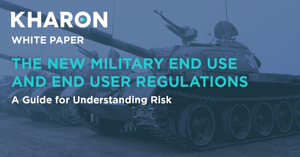 The New Military End Use and End User Regulations