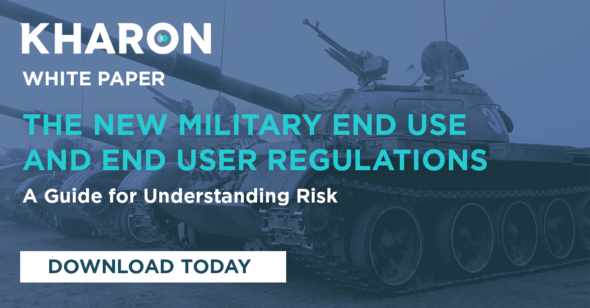 The New Military End Use and End User Regulations