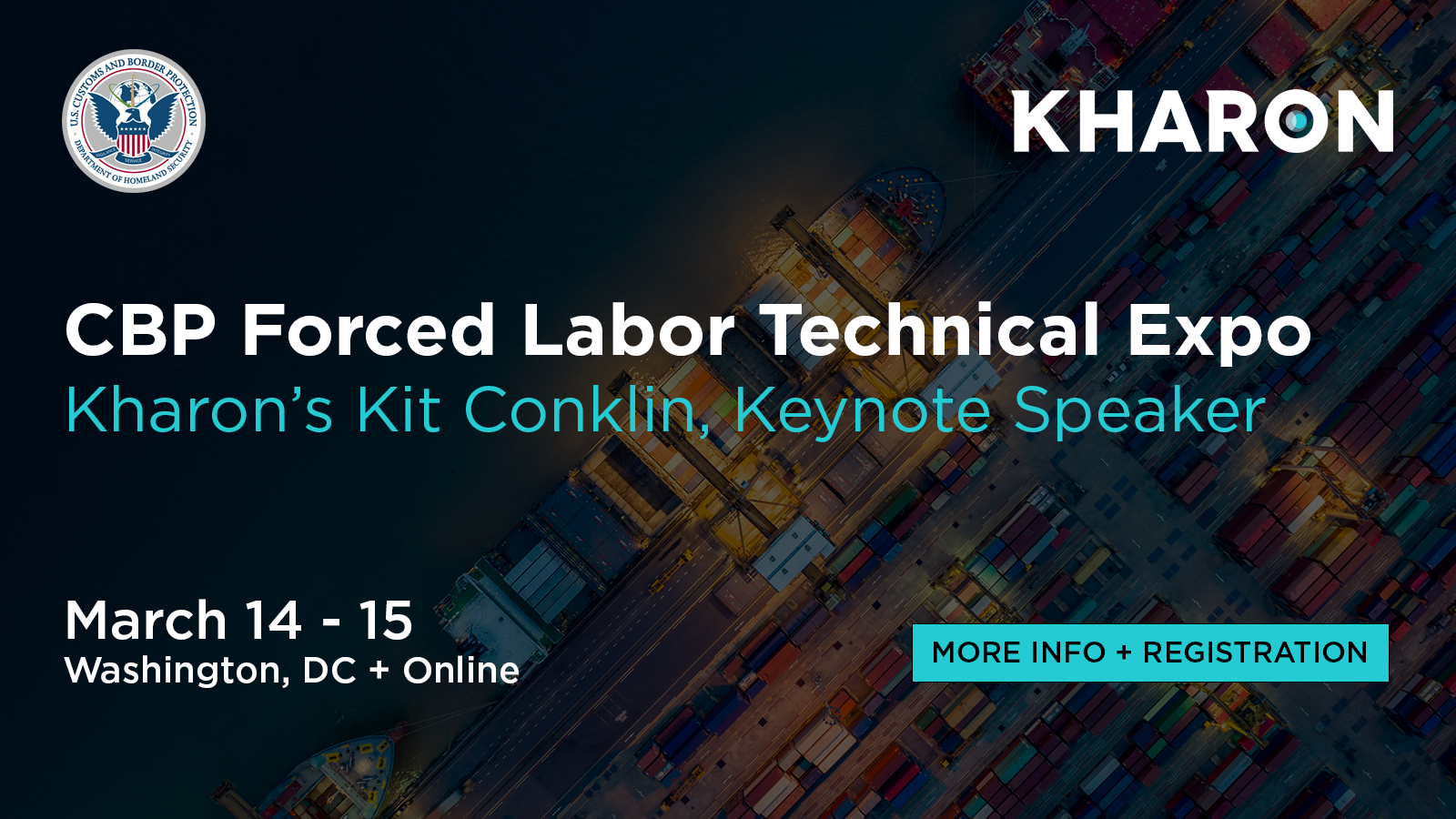 Kharon at CBP's Forced Labor Technical Expo 2023