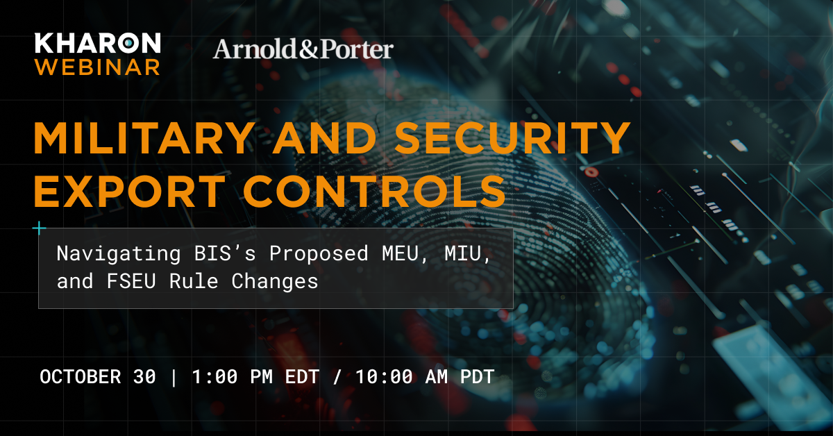 Military and Security Export Controls